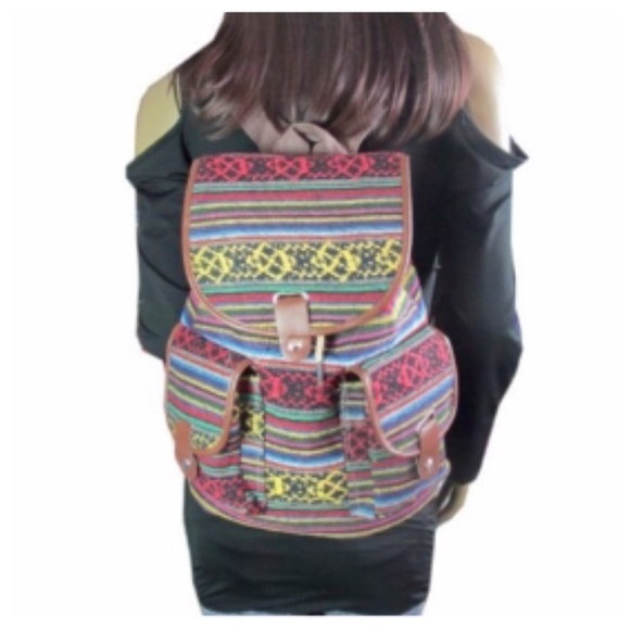 Fashion BohoLoco | Bags | Bohemian Woven Backpack Boho Loco New | Poshmark